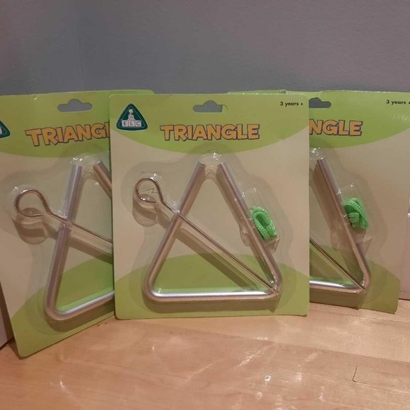 Toys | Bundle Of Triangles Metal Musical Instrument Brand New | Poshmark
